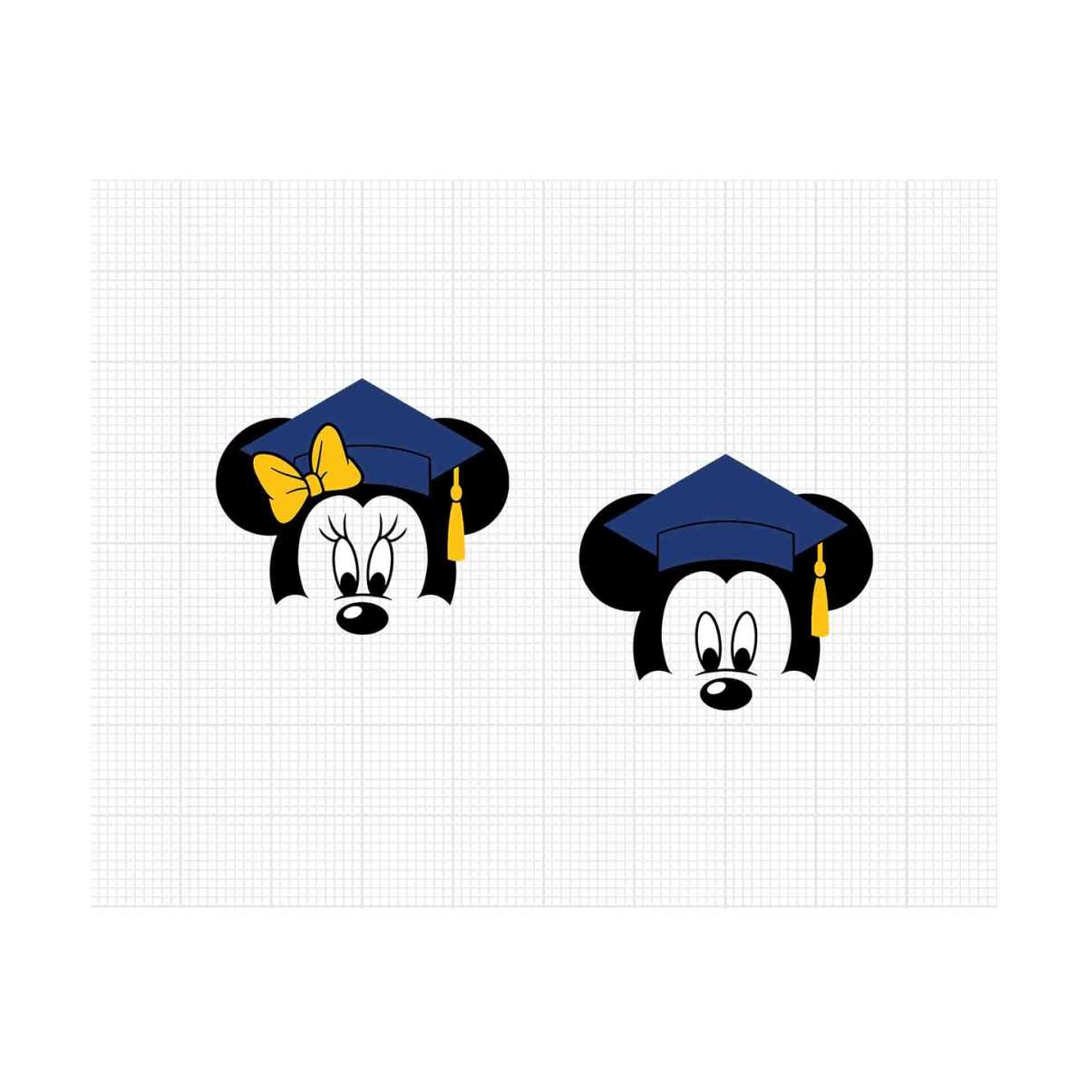 Graduation Cap, Mickey Minnie Mouse, Svg and Png Formats, Cu | Inspire ...
