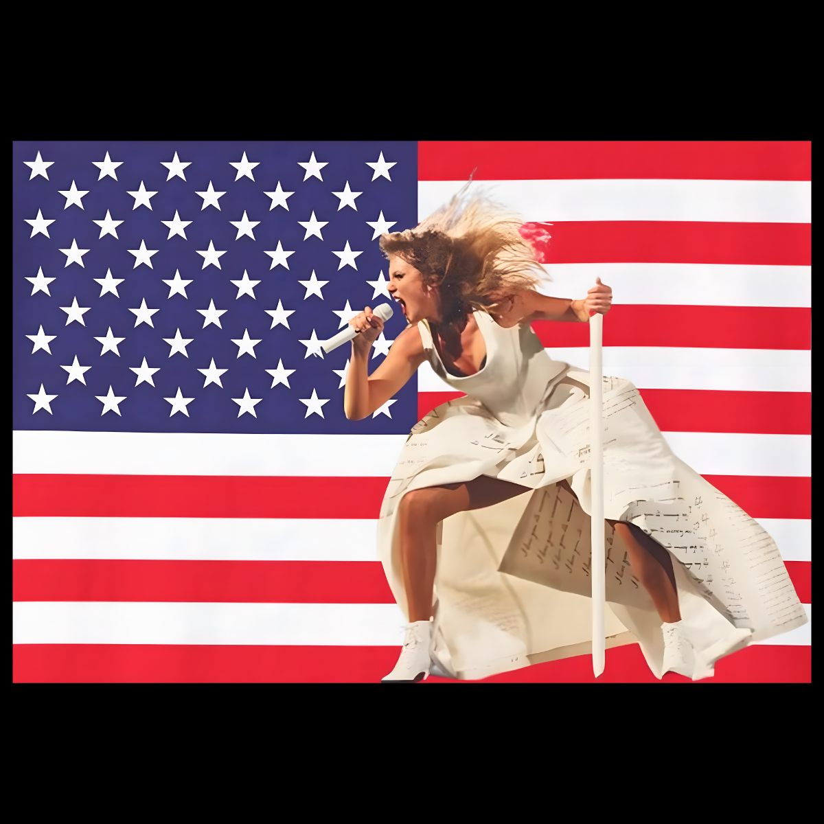 Female Rage USA Fourth of July Taylor Swift PNG | Inspire Uplift