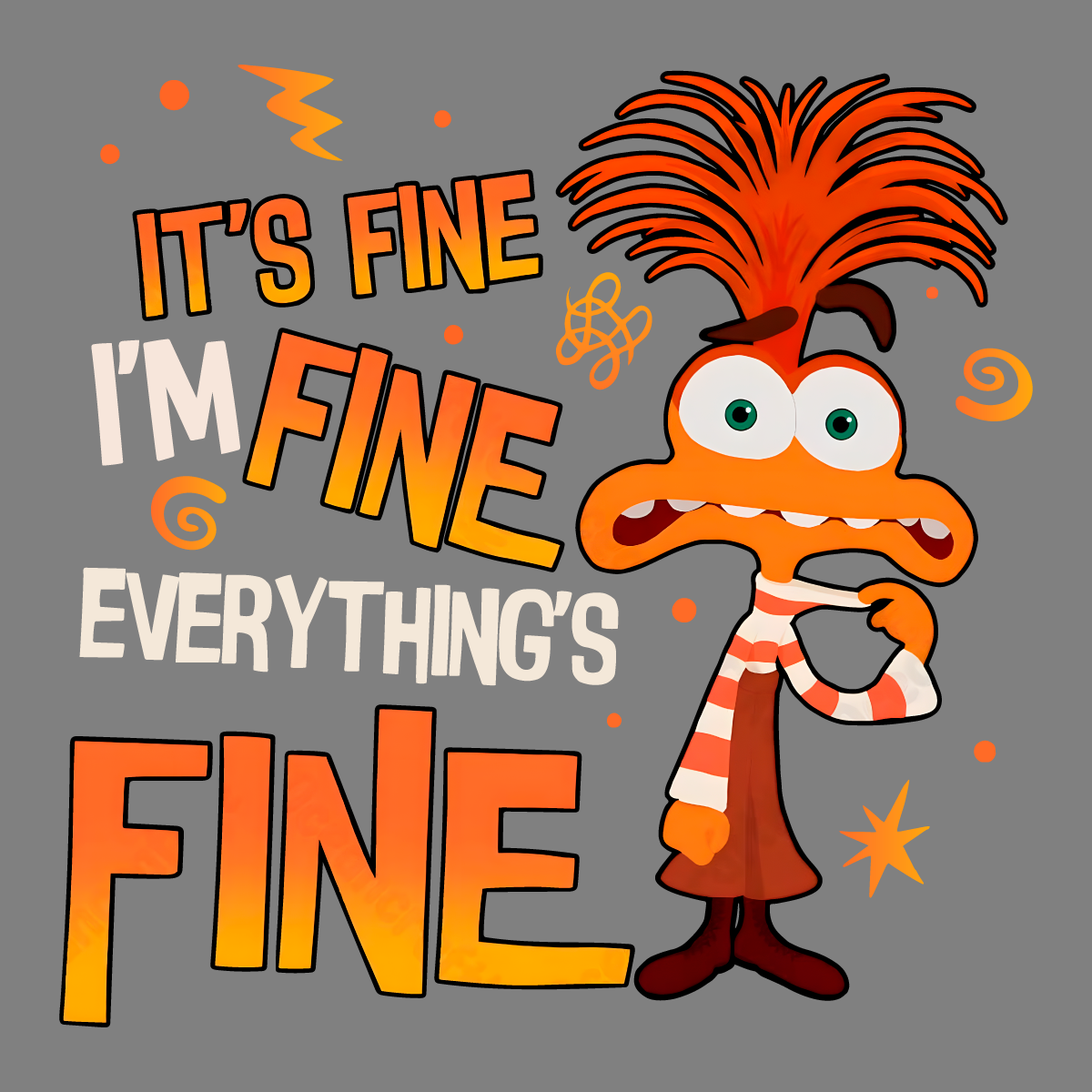 everything is fine svg - Inspire Uplift