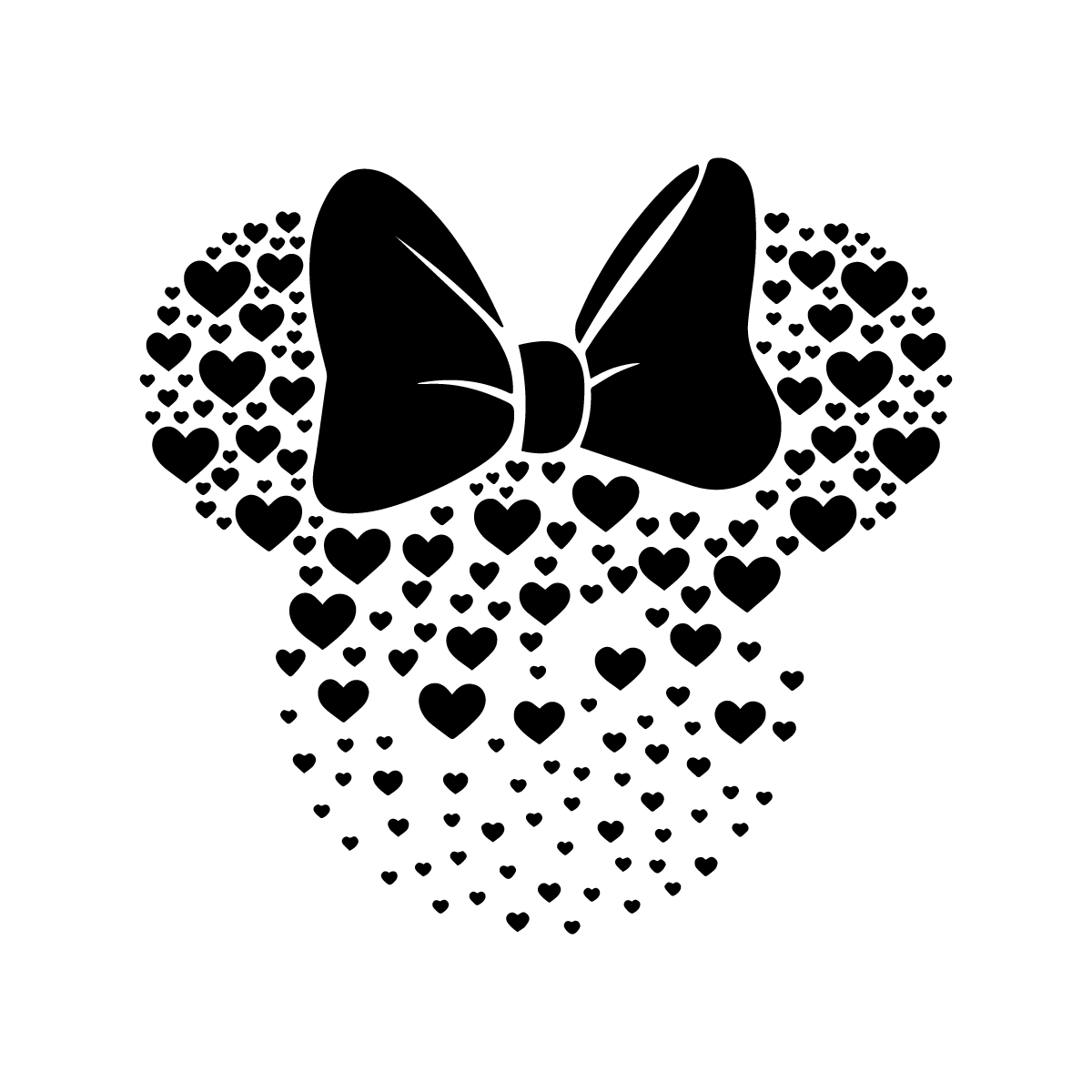 COD1183- heart minnie mouse svg Digital Download Files | Inspire Uplift