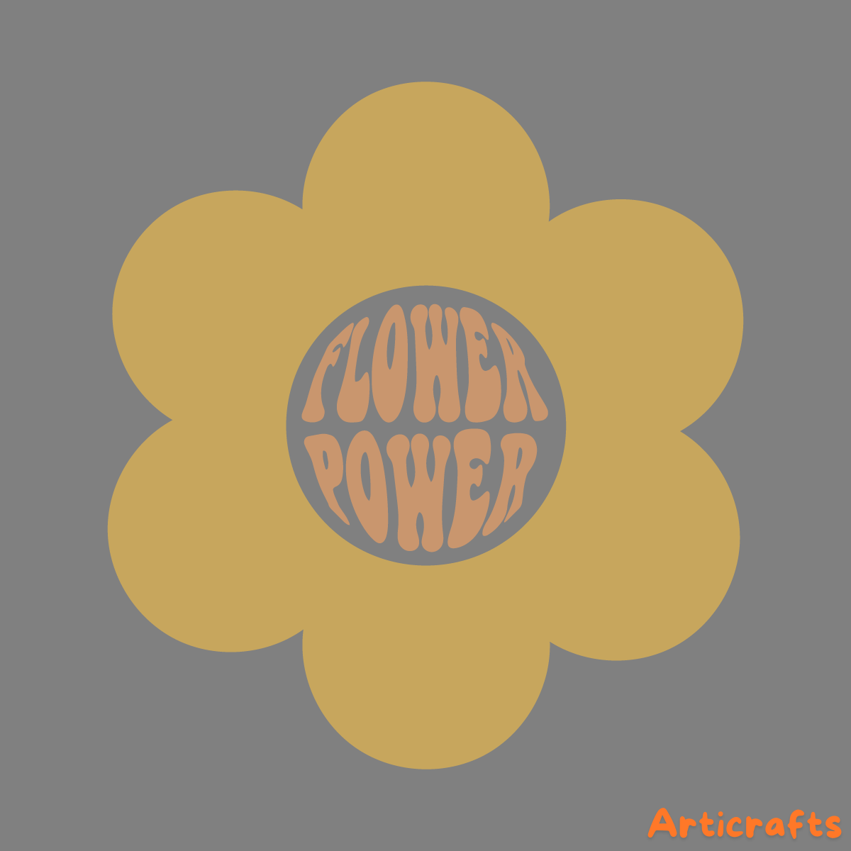 Flower power SVG PNG Digital Download Files | Inspire Uplift