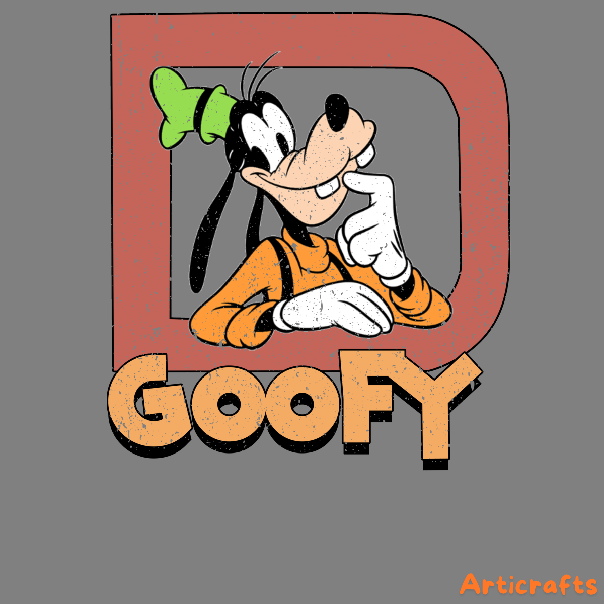 Character PNG Goofy Dog Color Disney Digital Download | Inspire Uplift