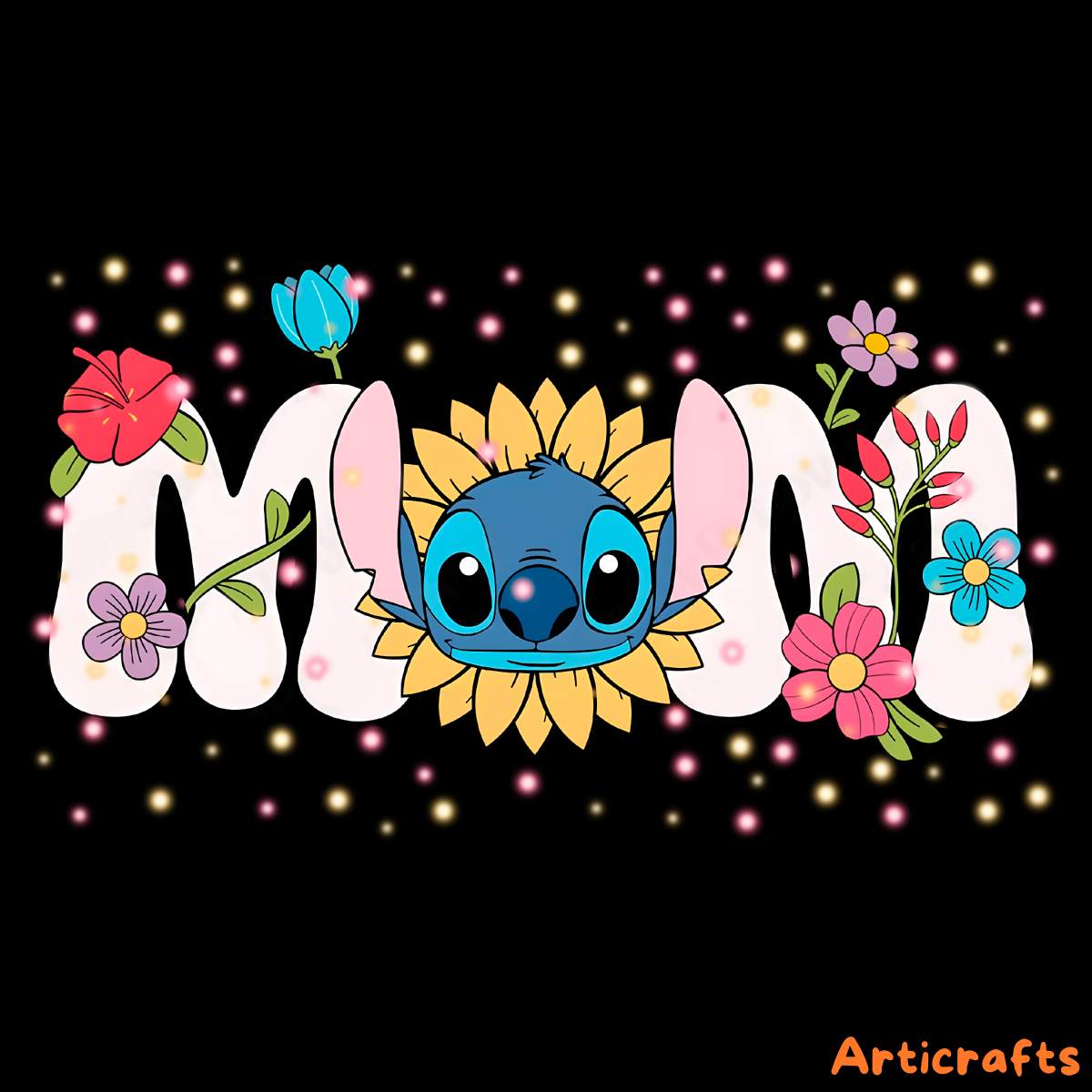Floral Stitch Mom Happy Mothers Day PNG Digital Download Fil | Inspire ...