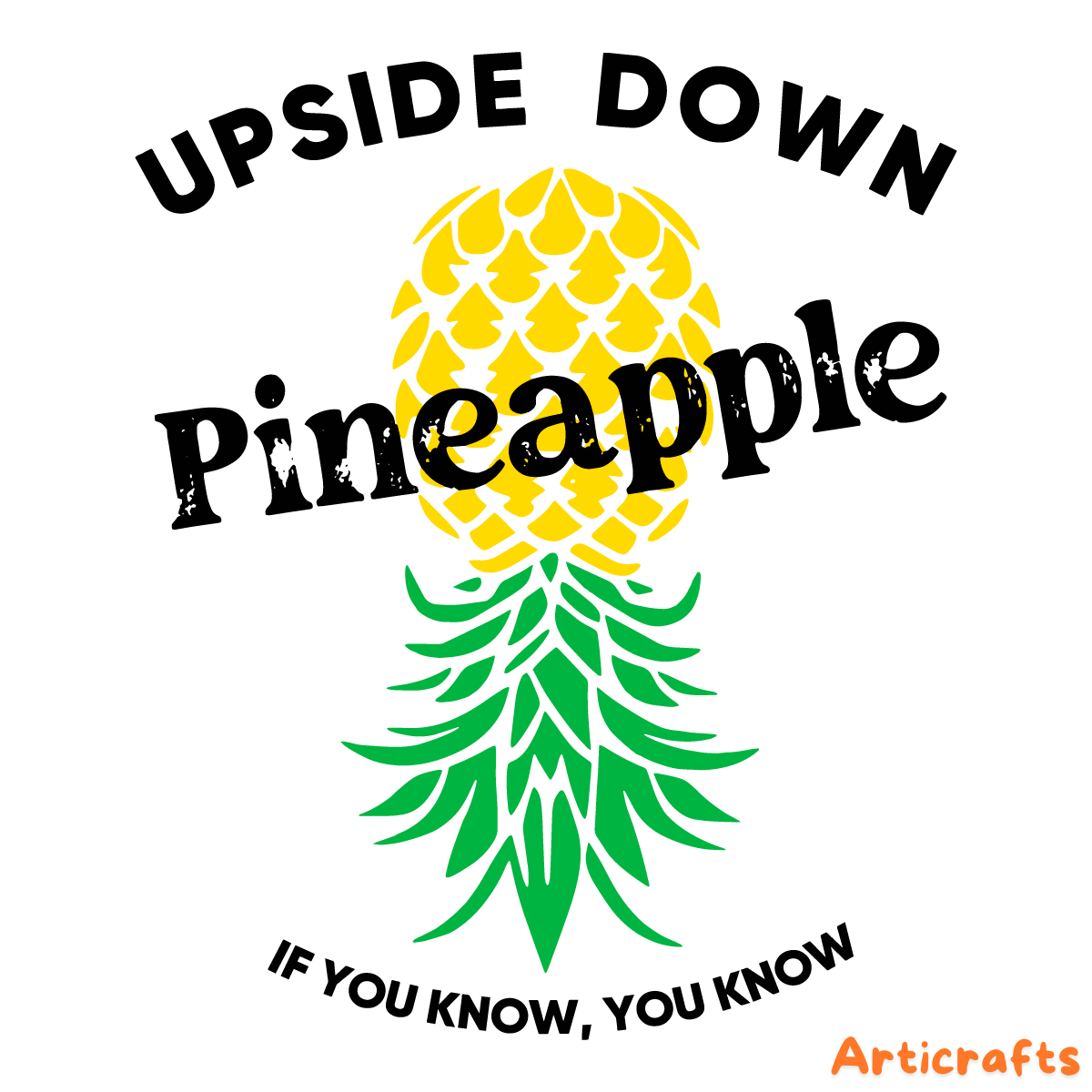 Split Pineapple Svg | Inspire Uplift