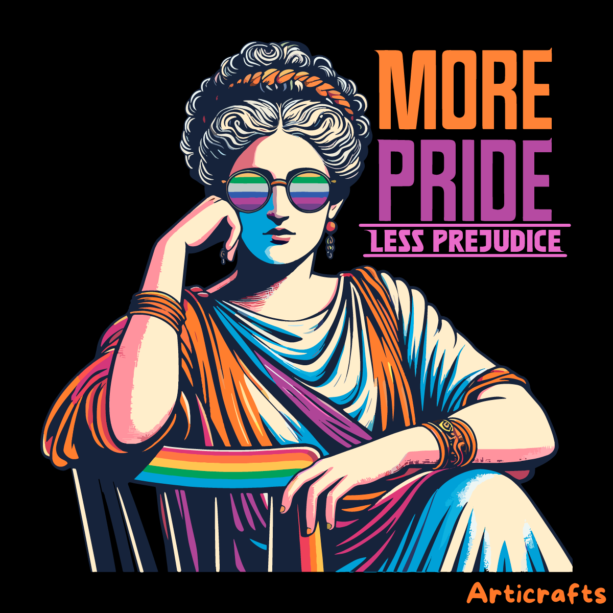 More Pride Less Prejudice LGBT Support SVG - Inspire Uplift