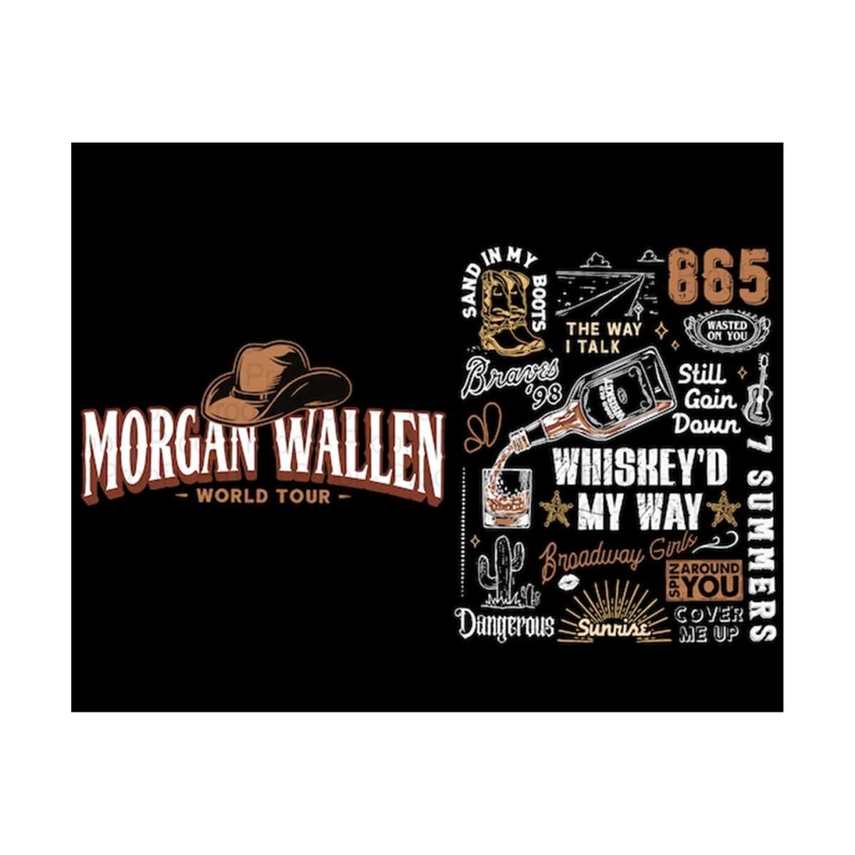 Wallen Western One Night At A Time 2023 World Tour Png, Cowb | Inspire ...