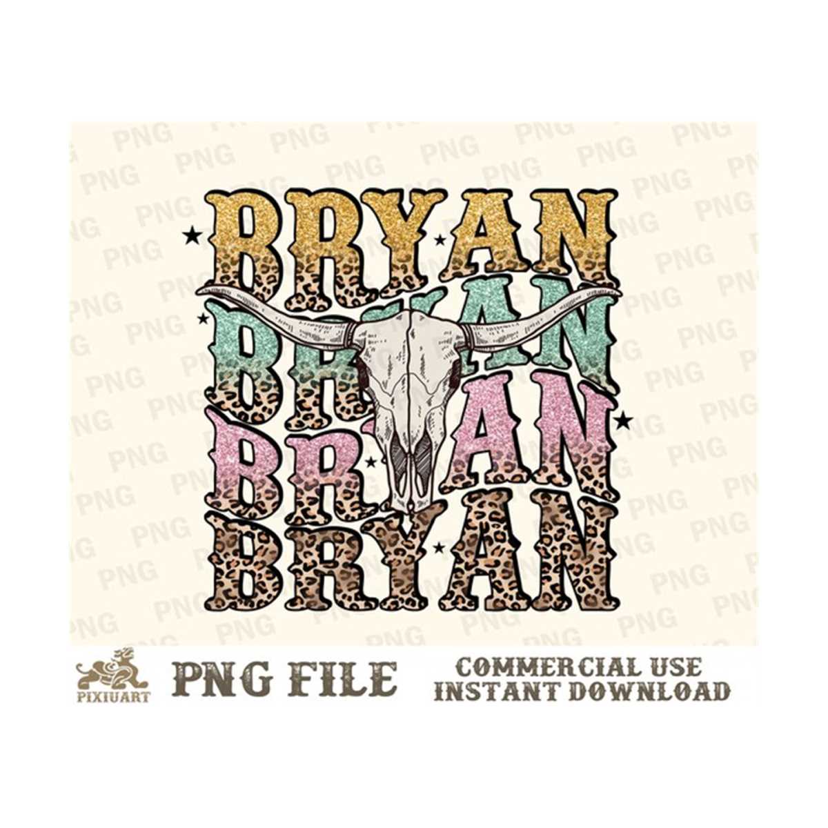 Bryan PNG, Bryan Bull Skull Png, Western Sublimation Designs | Inspire ...