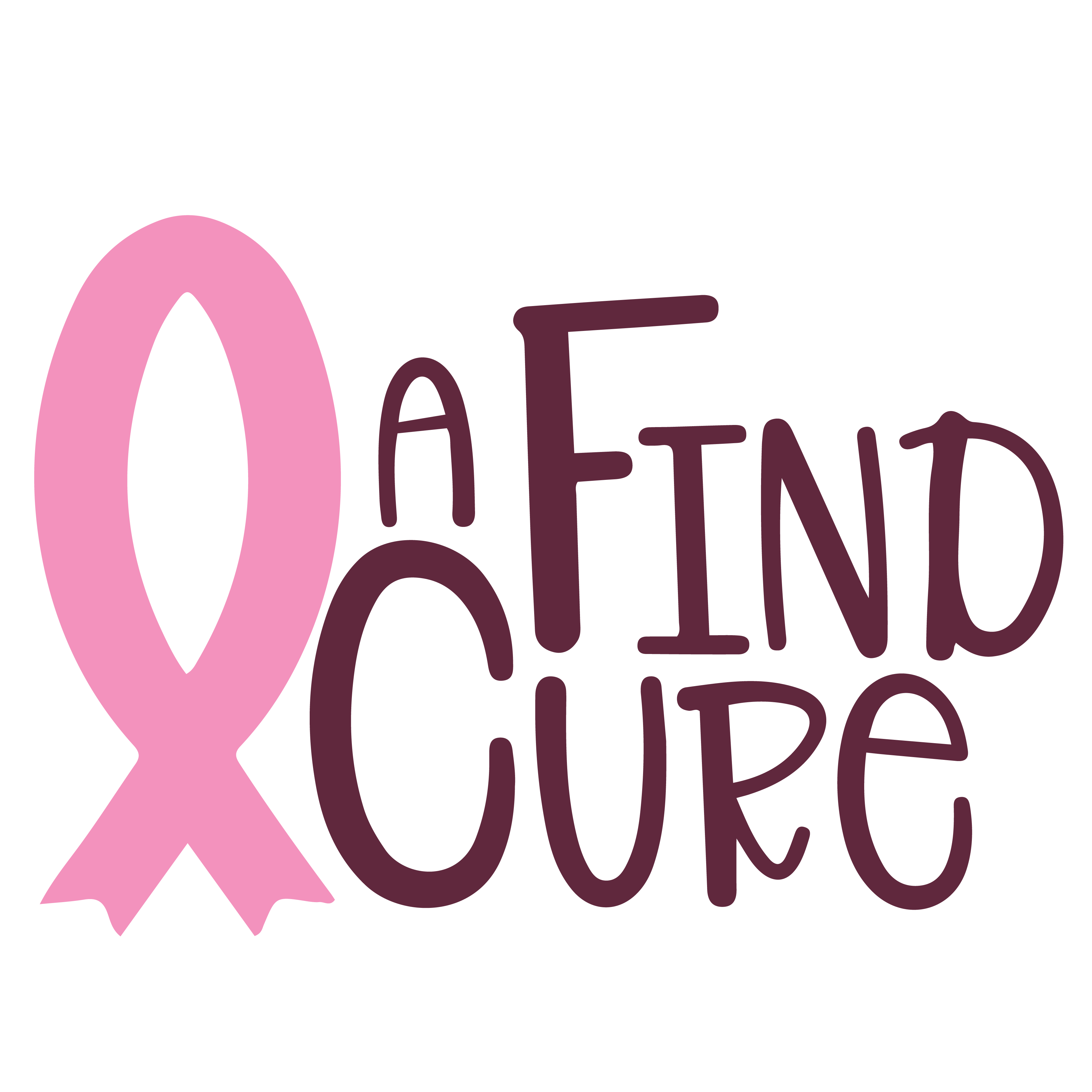 A Find Cure Svg, Pink Ribbon Svg, Breast Cancer Svg, Cancer | Inspire ...