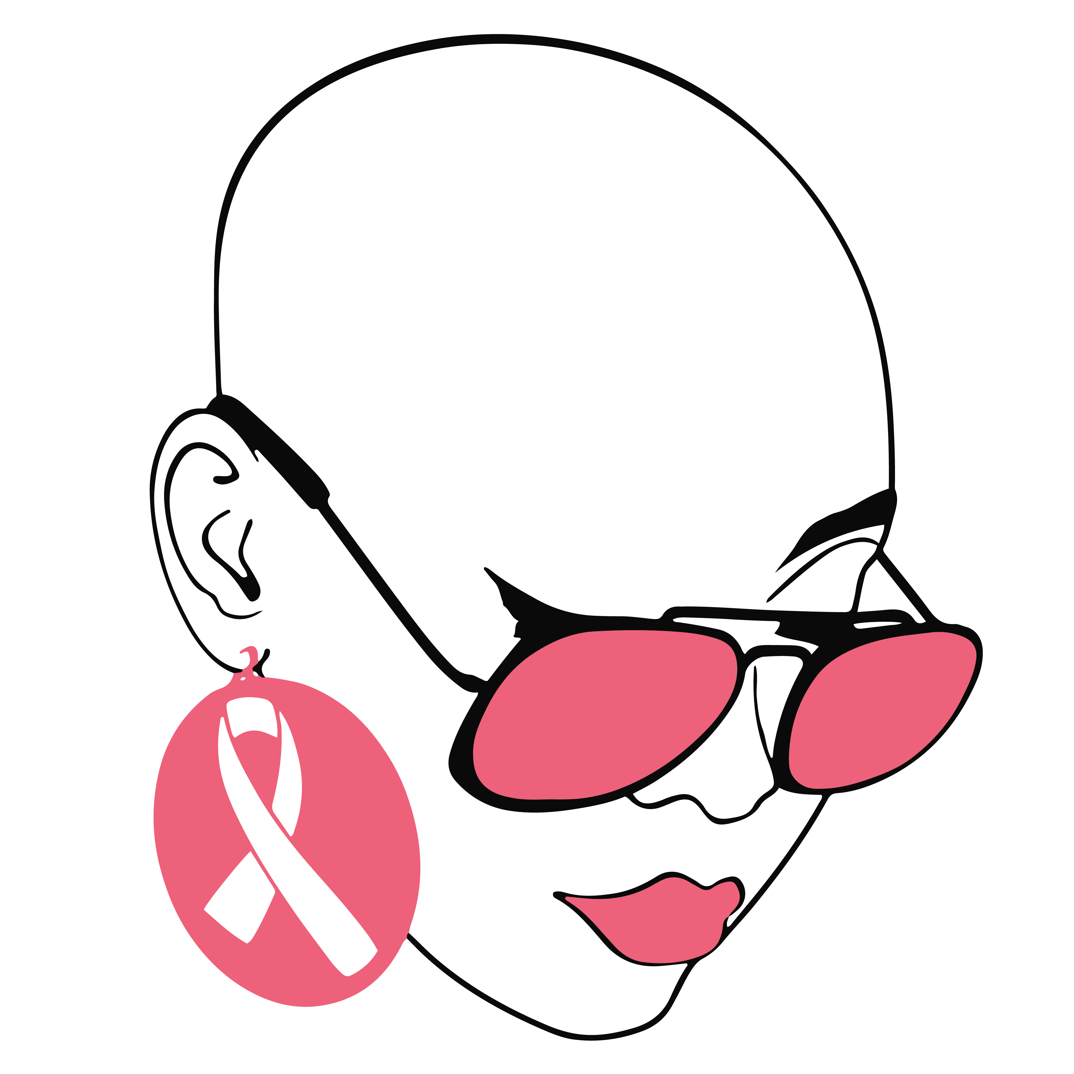 Bald Woman Svg, Pink Ribbon Svg, Breast Cancer Svg, Cancer A | Inspire ...