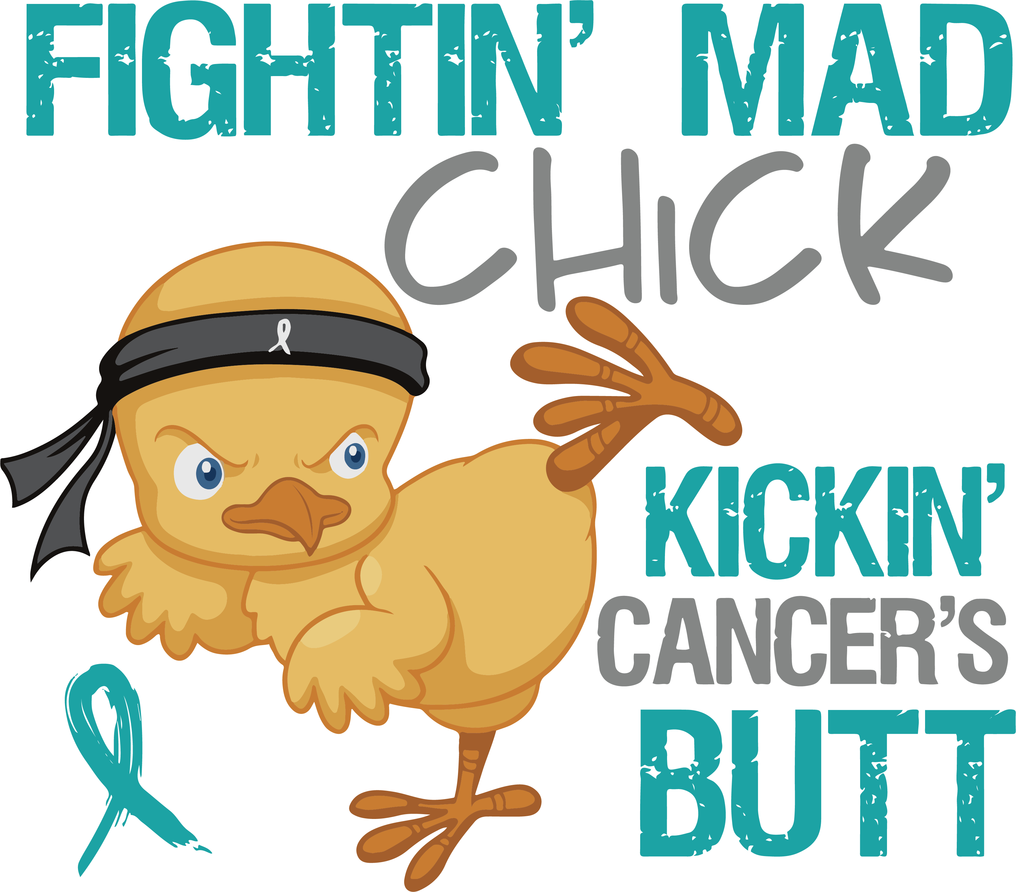 Fightin' Mad Chick Kickin' Cancer's Butt Svg, Breast Cancer | Inspire ...