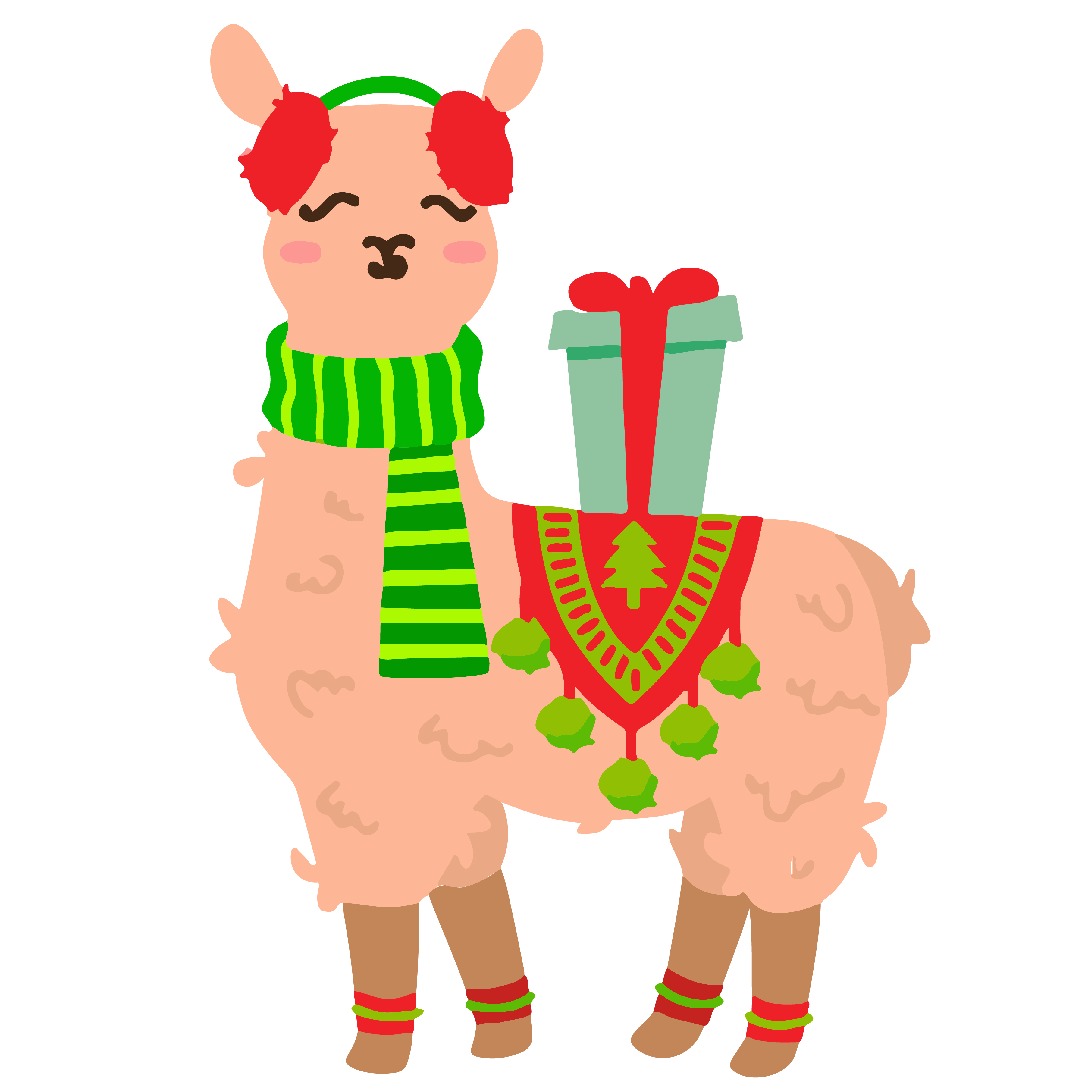 Christmas Llama Svg, Llamas clipart, Llama Holidays Svg, Mer | Inspire ...