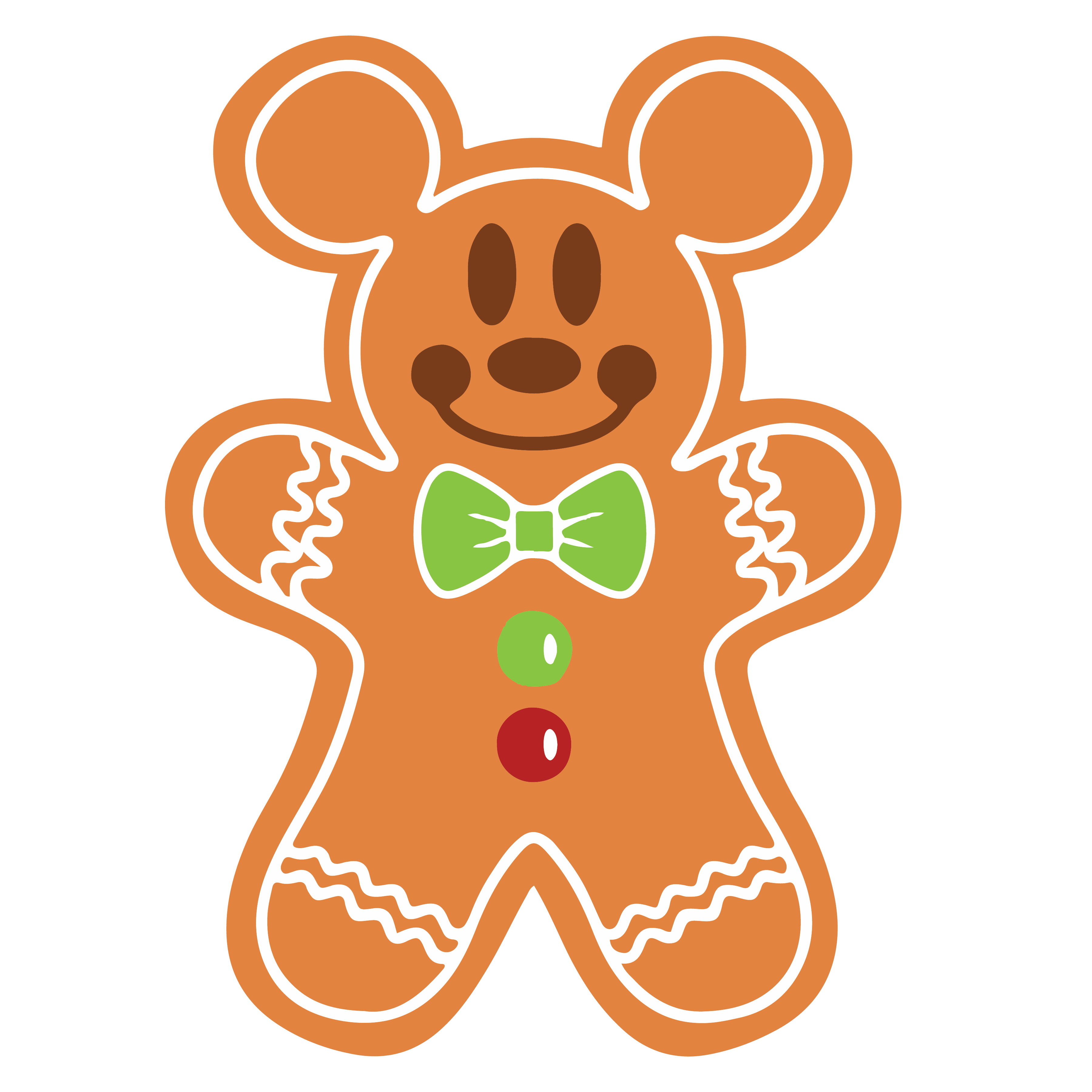 Gingerbread Mickey Mouse Christmas Svg, Disney Christmas Svg | Inspire ...