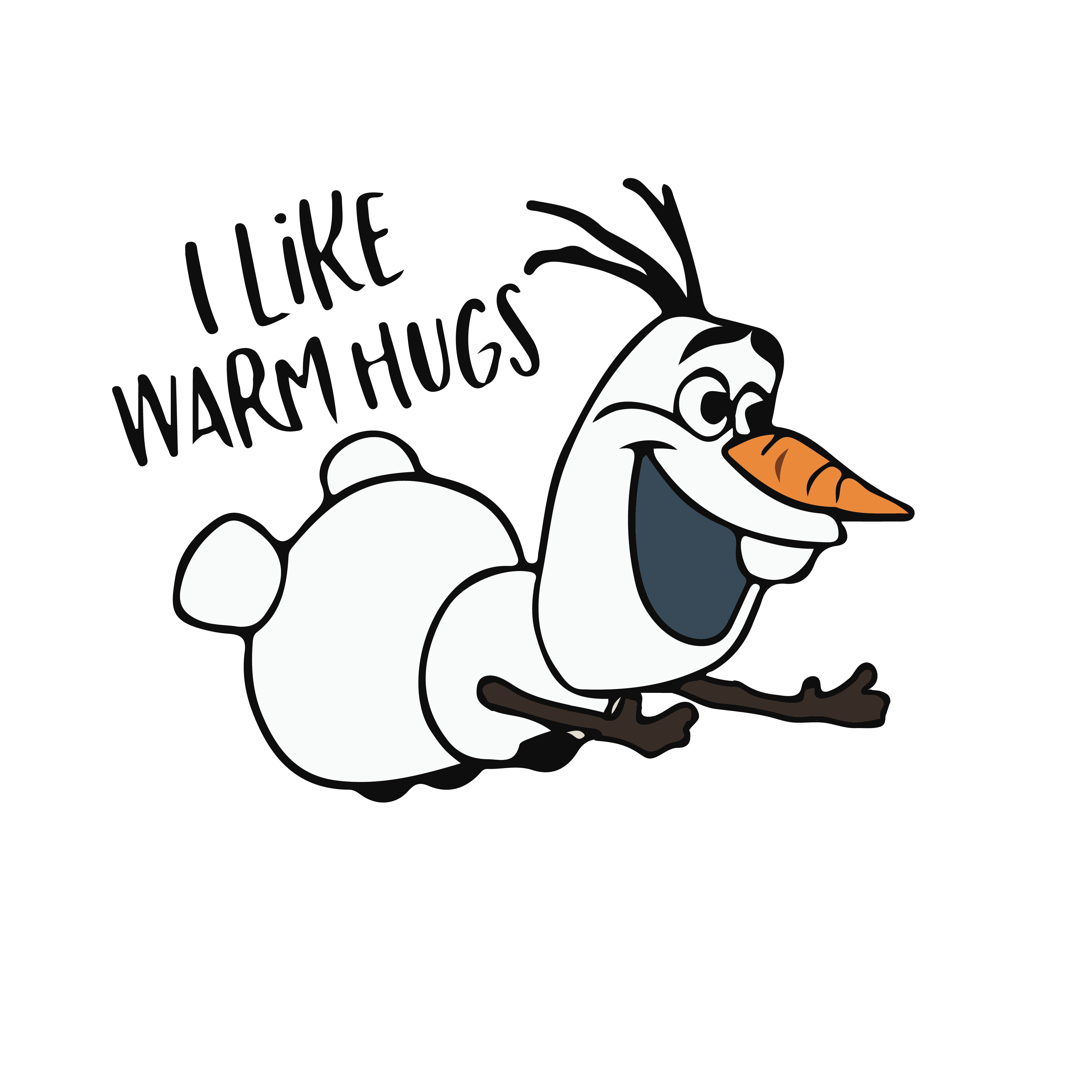 I Like Warm Hugs Svg, Olaf Frozen Svg, Snowman Svg, Olaf Dis | Inspire ...