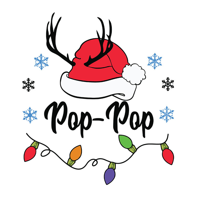 Pop-pop Christmas Svg, Christmas lights Svg, Santa reindeer | Inspire ...