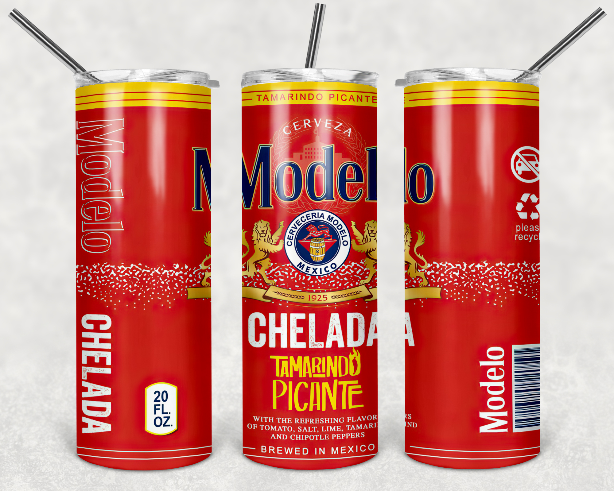 Modelo Chelada Tamarindo Picante Tumbler Png, 20oz & 30oz Sk | Inspire ...