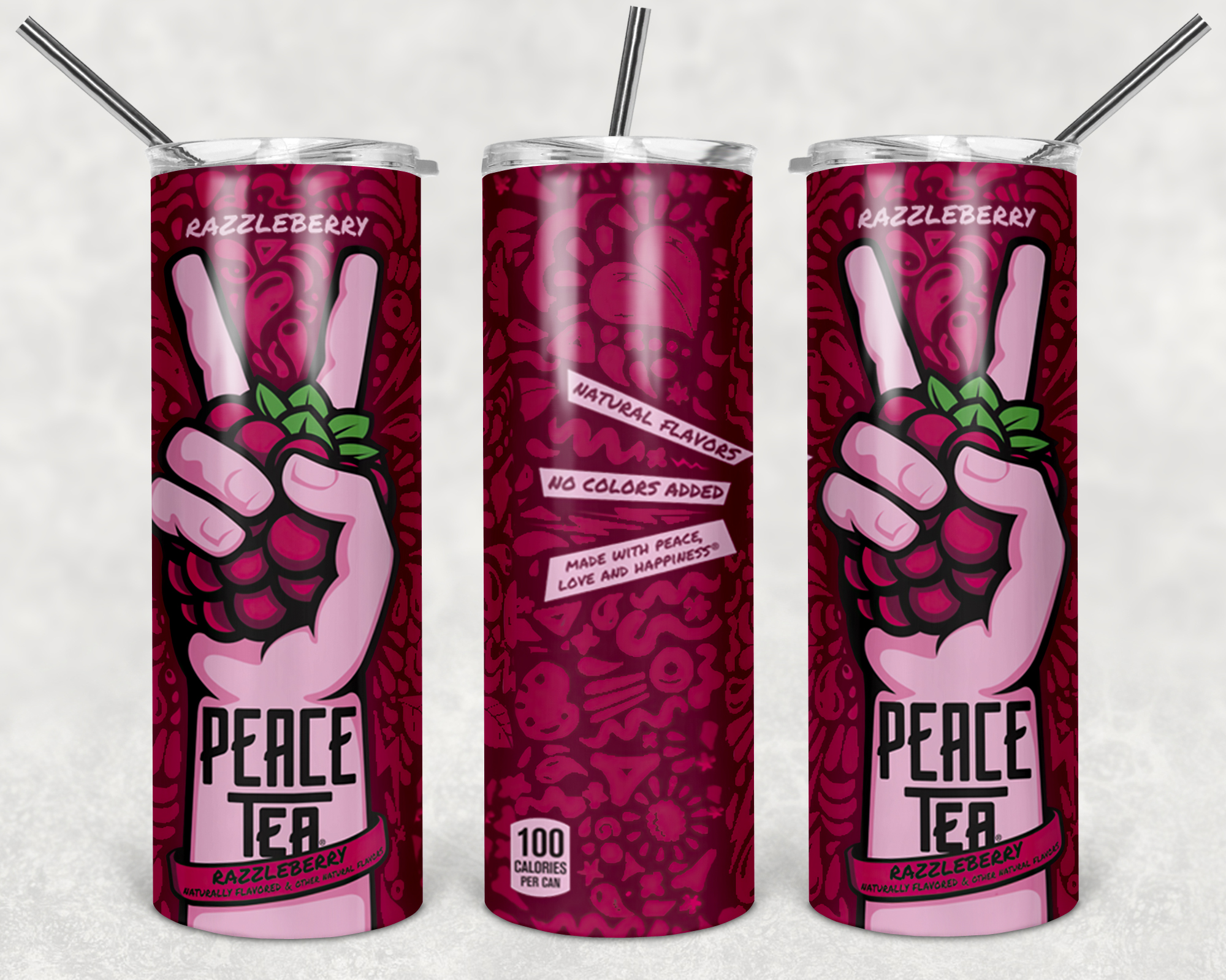 Peace Tea Razzleberry Tumbler Png, Peace Tea Razzleberry 20o | Inspire ...