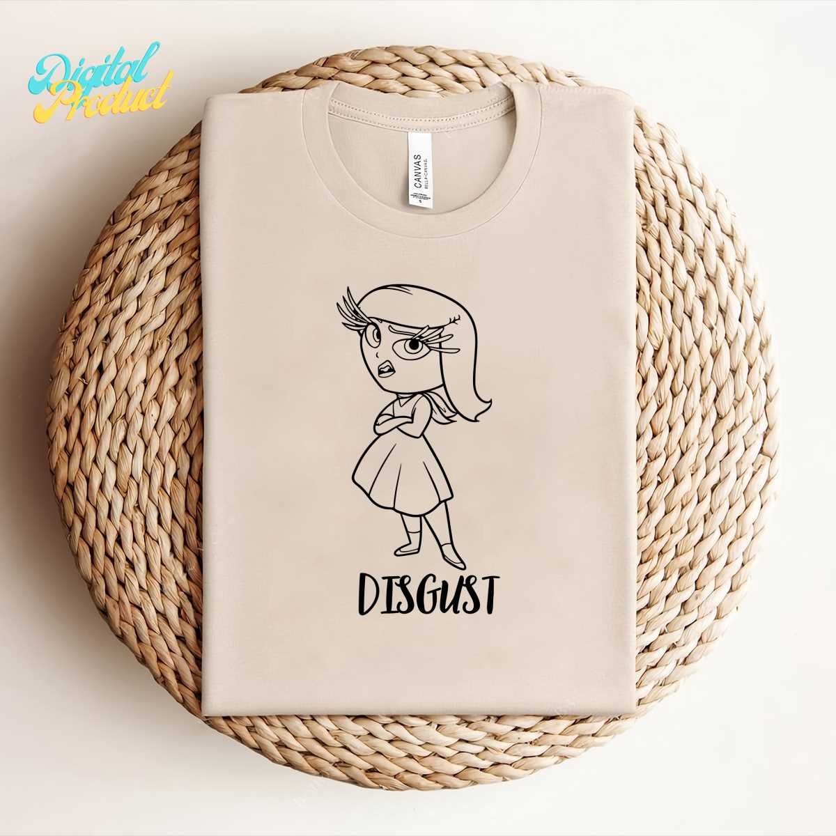 Disgust Inside Out Svg Clip art Files, Inside Out Head, | Inspire Uplift