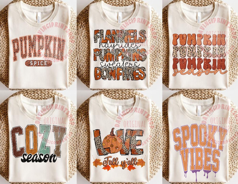 Retro Fall Bundle PNG, Fall Vibes png, Autumn png, Fall shir | Inspire ...