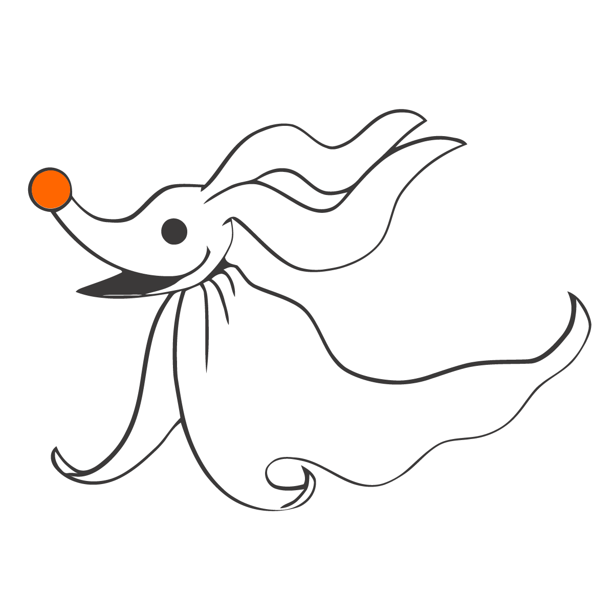 Zero Nightmare Before Christmas Svg, Nightmare Before Christ | Inspire ...