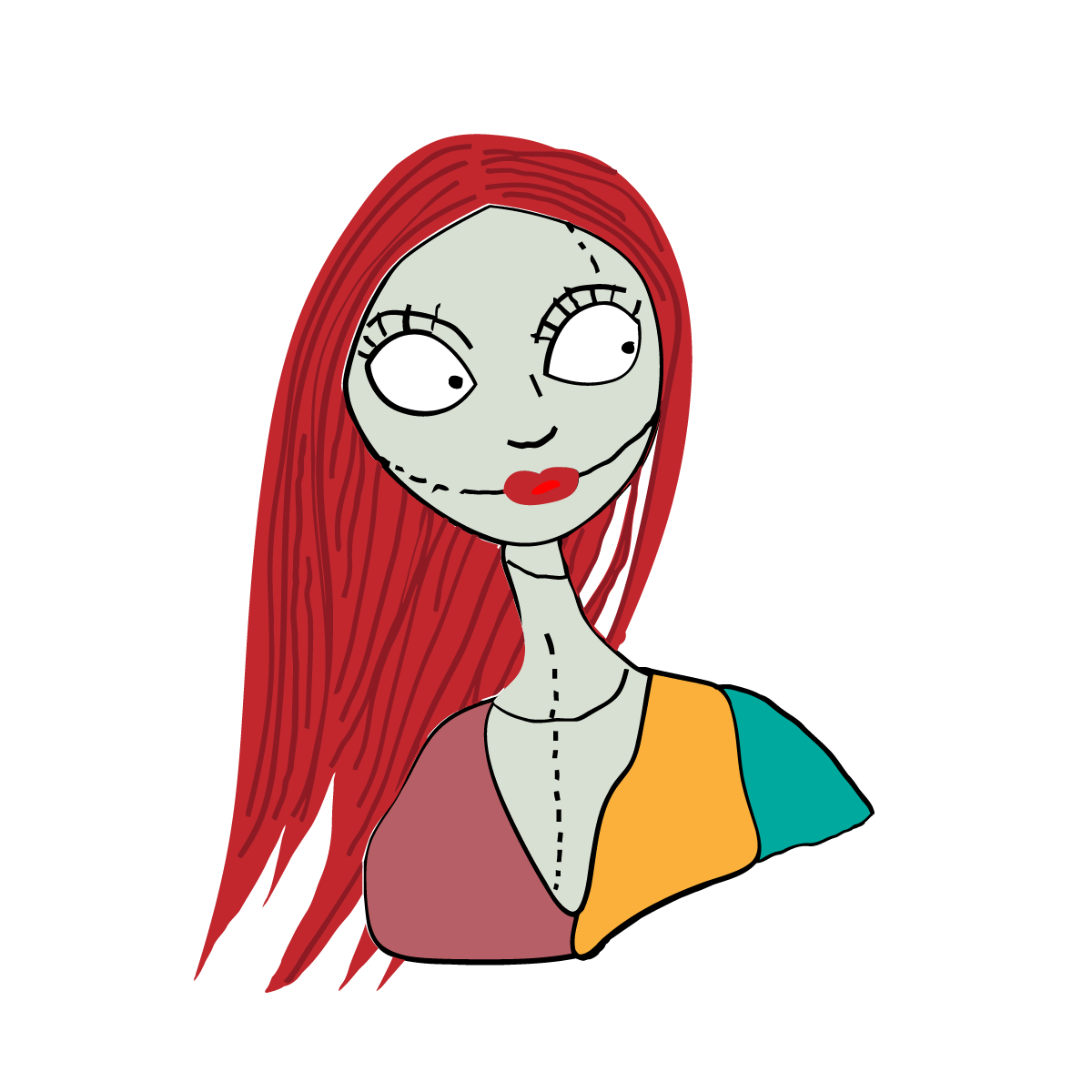 Sally face Svg, Nightmare Before Christmas Svg, Halloween Ni | Inspire ...