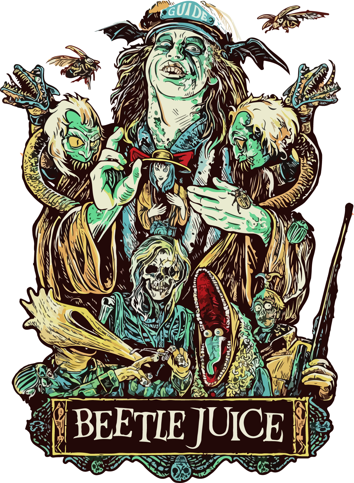 Beetlejuice Png, Horror Movie Png, Zombie Png, Sandworm Png, | Inspire ...