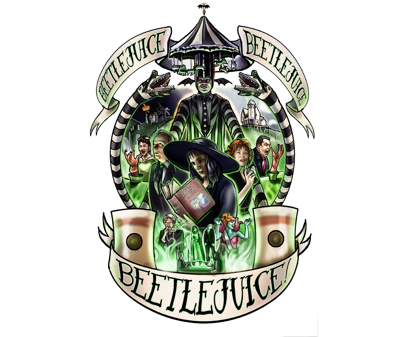 Beetlejuice Png, Horror Movie Png, Zombie Png, Sandworm Png, | Inspire ...