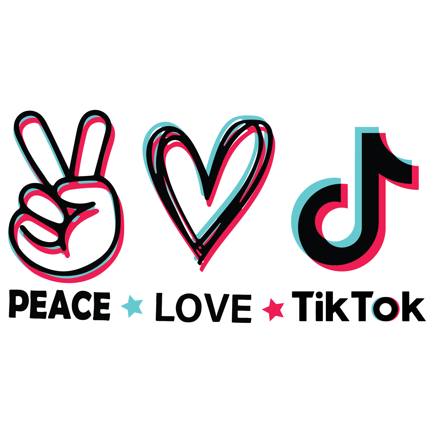 Peace Love Tiktok svg, Peace Love Svg, Tiktok Svg, Tiktok Lo - Inspire ...