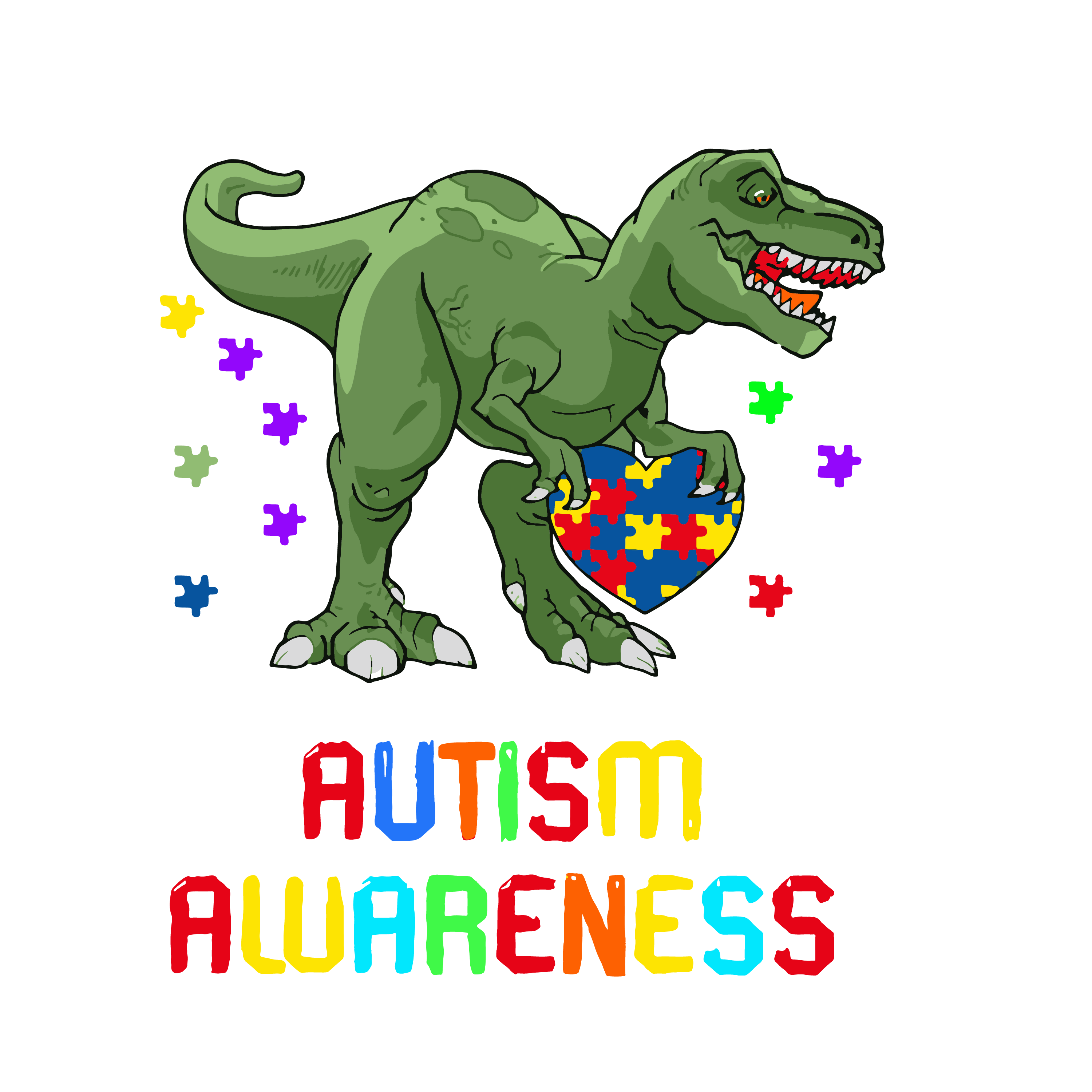 Saurus Autism Awareness Svg, Autism Svg, Awareness Svg, Auti | Inspire ...
