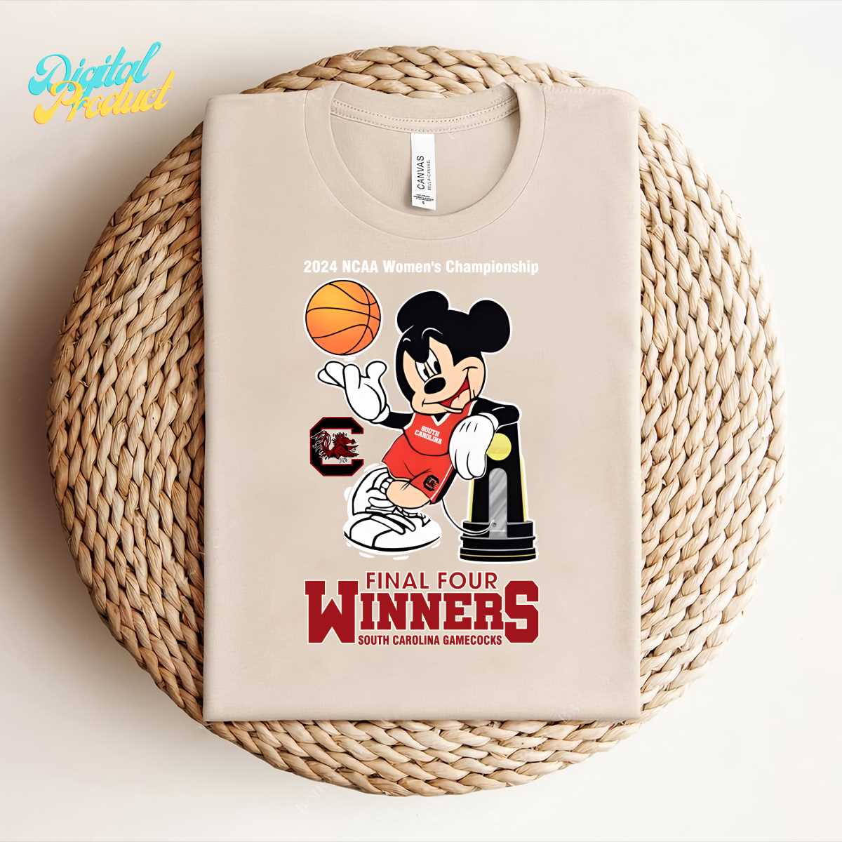Gamecocks Mickey 2024 Final Four Winners PNG - Inspire Uplift
