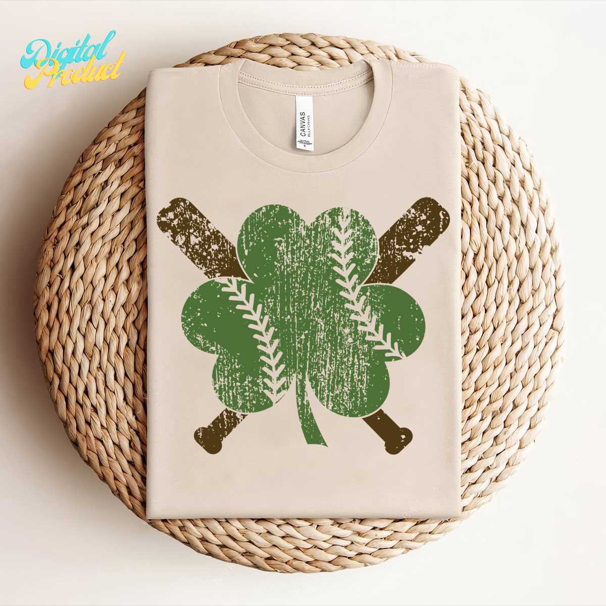 Shamrock Baseball SVG, Shamrock SVG | Inspire Uplift