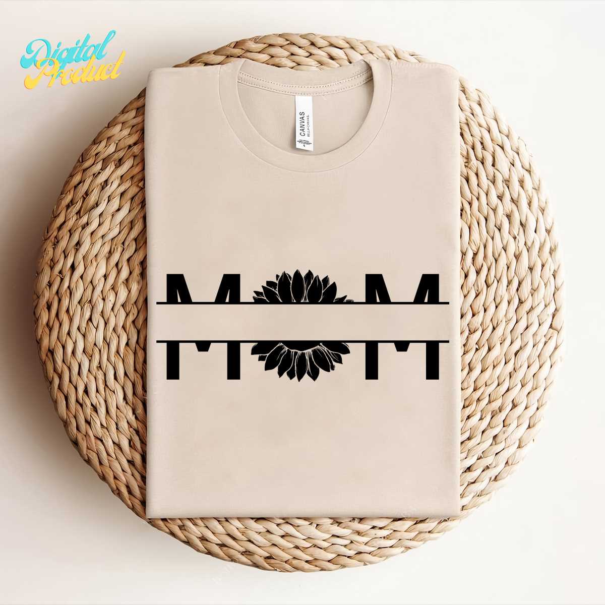 Mom Split Monogram SVG, Mother SVG | Inspire Uplift