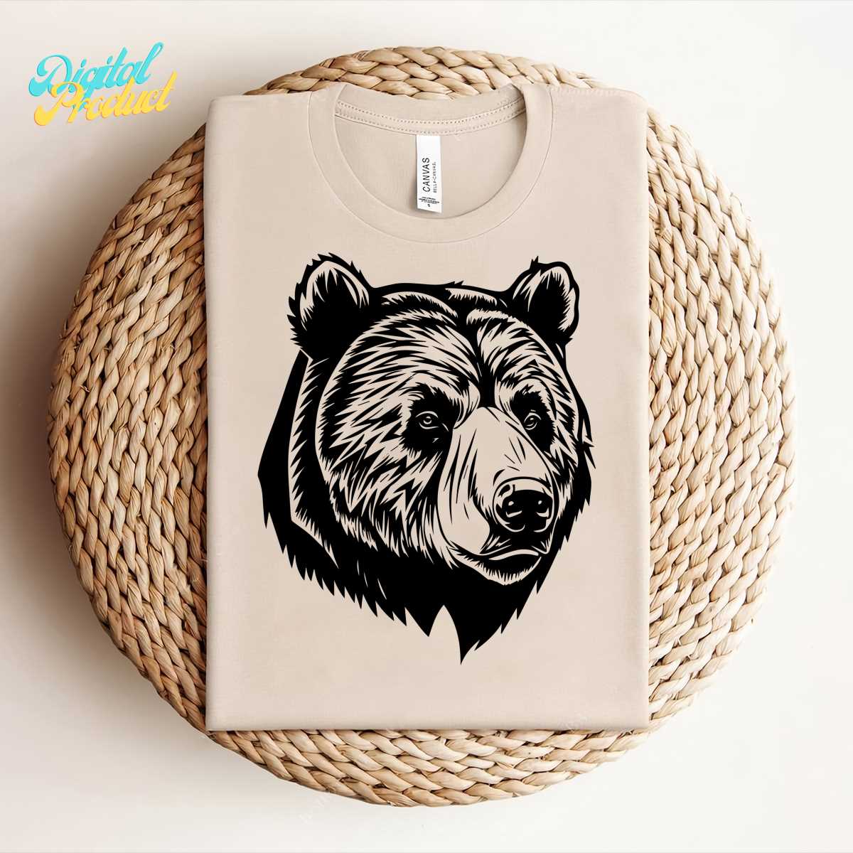 Bear Head SVG, Bear PNG | Inspire Uplift