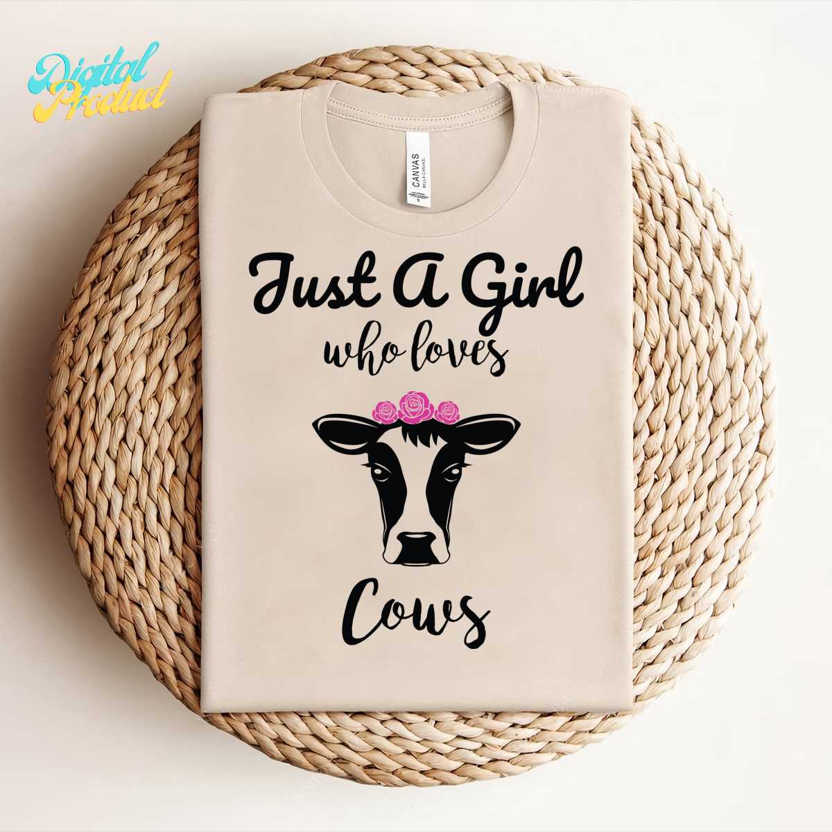 Just a Girl Who Loves Cows SVG, Heifer | Inspire Uplift