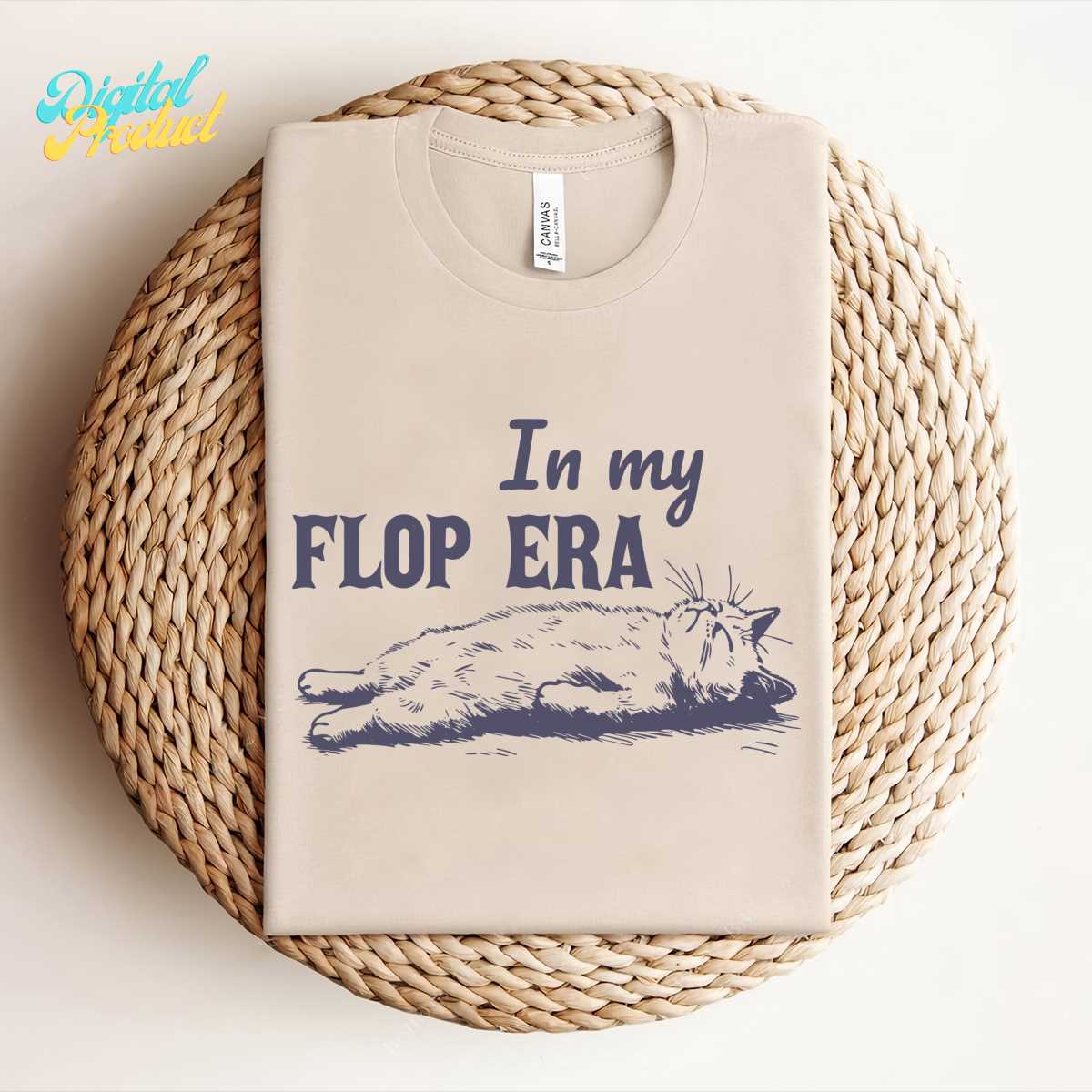In My Flop Era Lazy Cat Meme SVG - Inspire Uplift