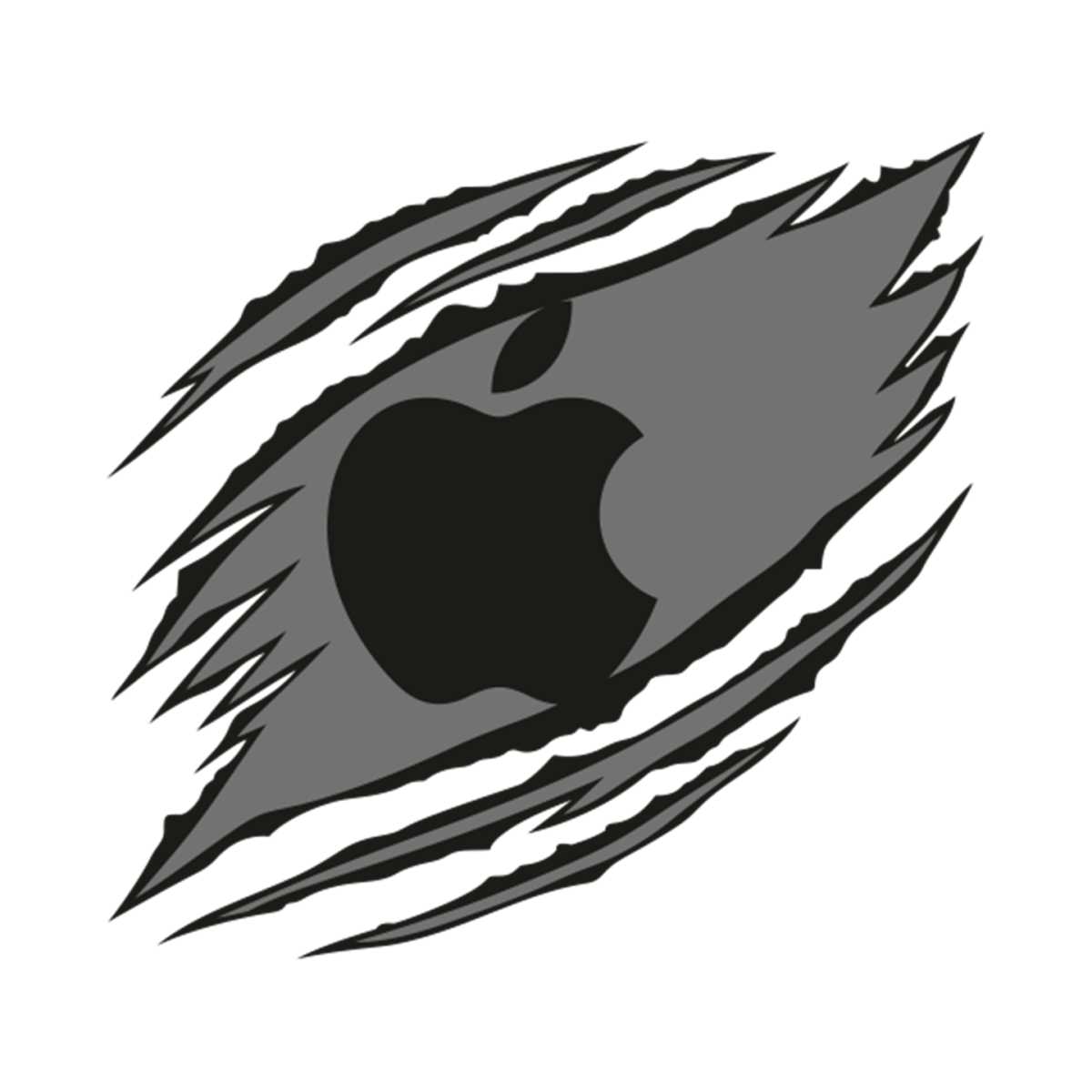 Ripped Apple Logo Svg , Ripped Logo Svg | Inspire Uplift