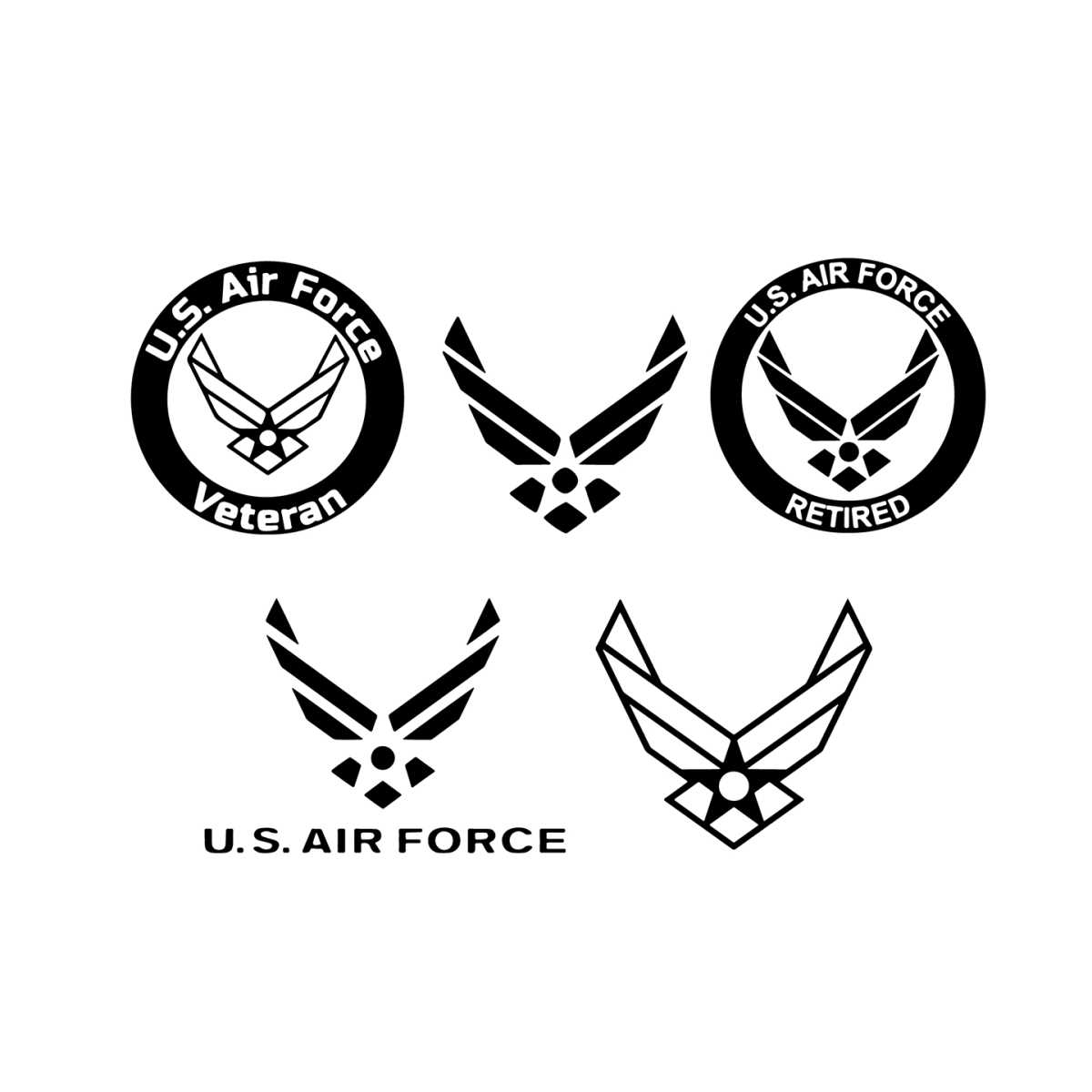 US Air Force Logo Bundle Svg, Trending Svg, USA Forces Sgvg, | Inspire ...