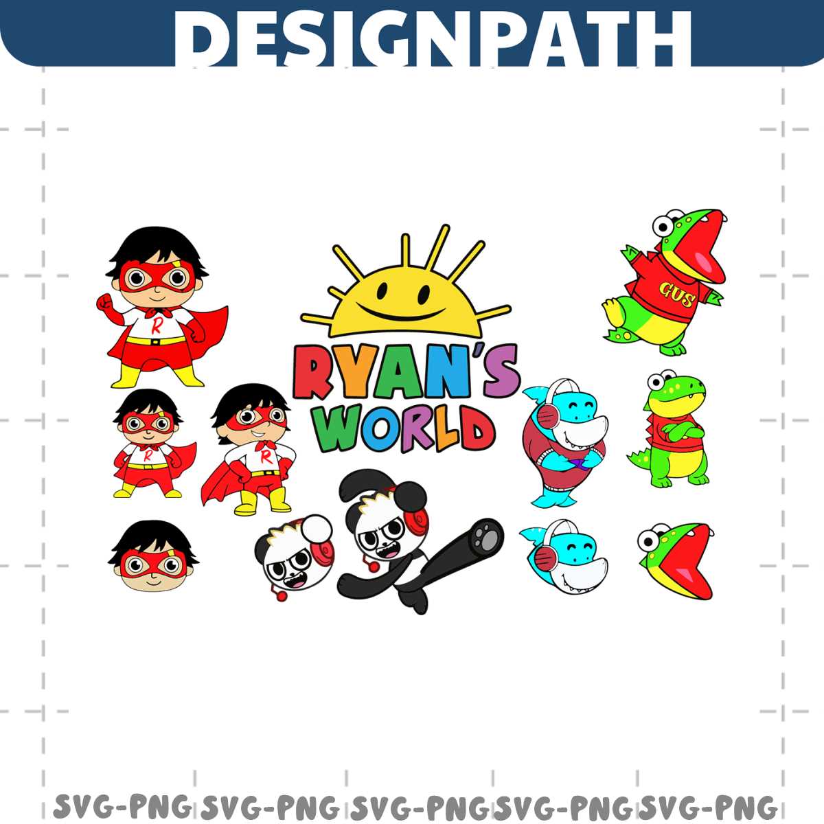 Ryan's world bundle svg, Ryan's world svg, Ryan's world cart | Inspire ...