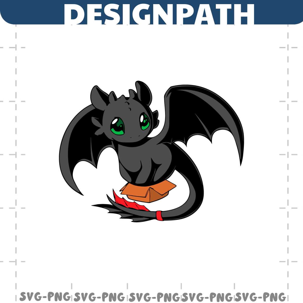 Toothless Cut File SVG DXF PNG Eps Pdf Clipart Vector | Inspire Uplift