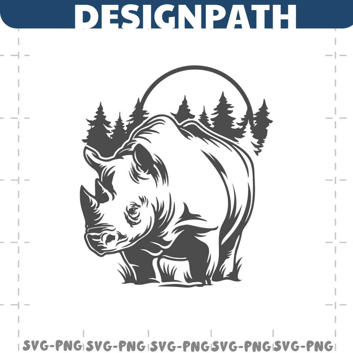 Rhino svg | Rhino png | Animal svg | Rhino Clipart | Rhino C | Inspire ...