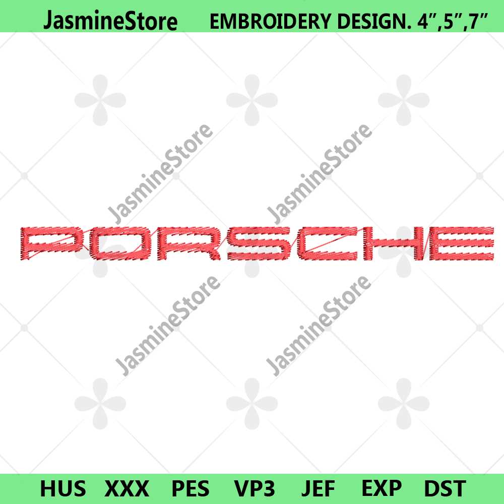 Porsche Logo Embroidery Design Logo Car Brand Download File | Inspire ...