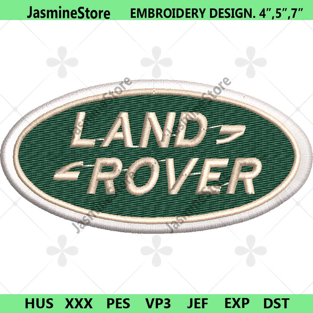 Land Rover Logo Embroidery File Logo Car Brand Download File | Inspire ...
