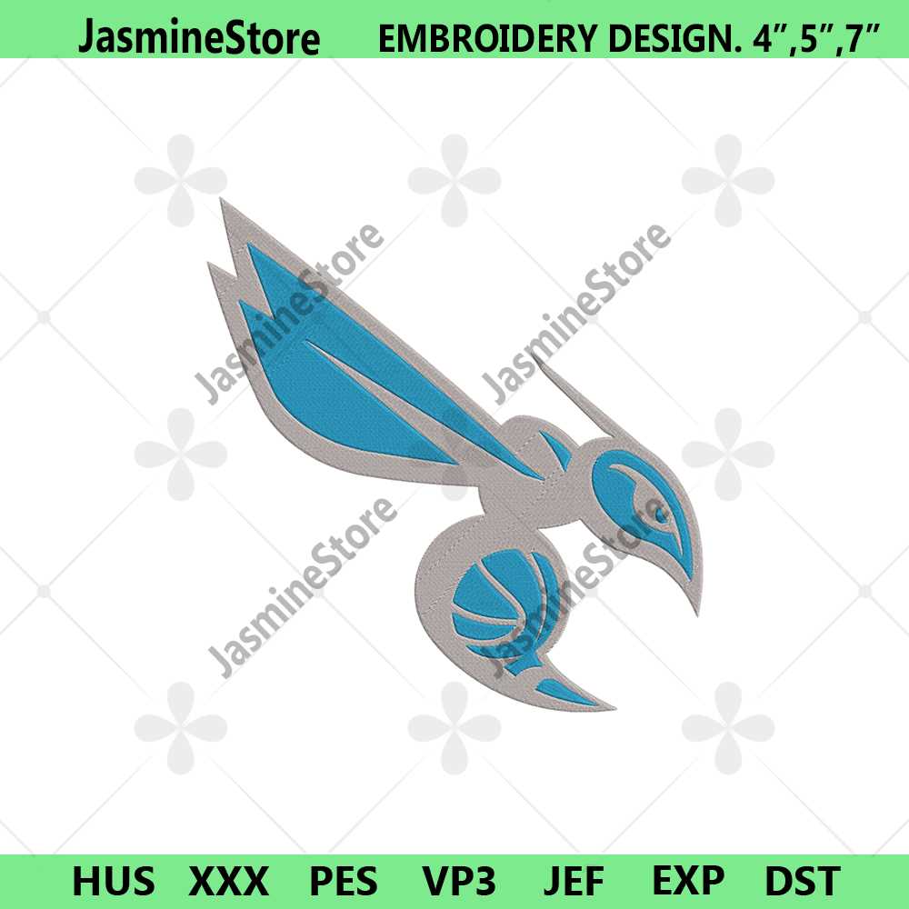 Charlotte Hornets Logo Machine Embroidery Design, NBA Charlo | Inspire ...