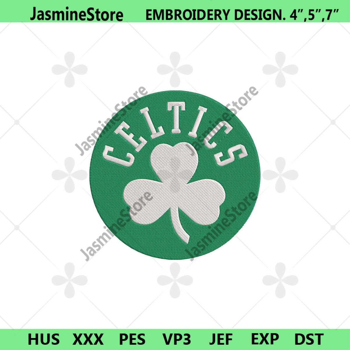 Boston Celtics NBA Logo Embroidery Instant Download, Boston | Inspire ...