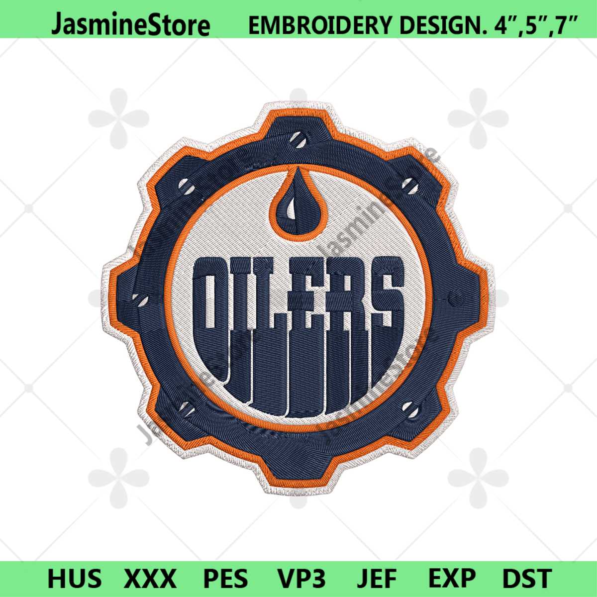 Edmonton Oilers Logo Hockey Embroidery Design, NHL Team Embr | Inspire ...