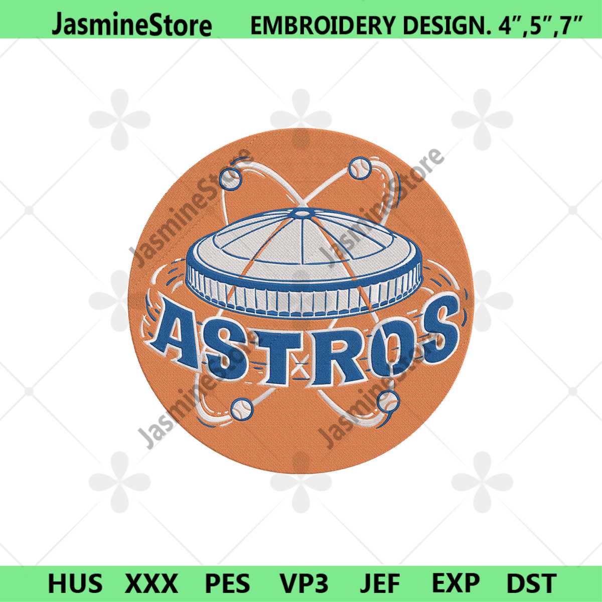 Astros Baseball Embroidery Design, Astros MLB Machine Embroi | Inspire ...