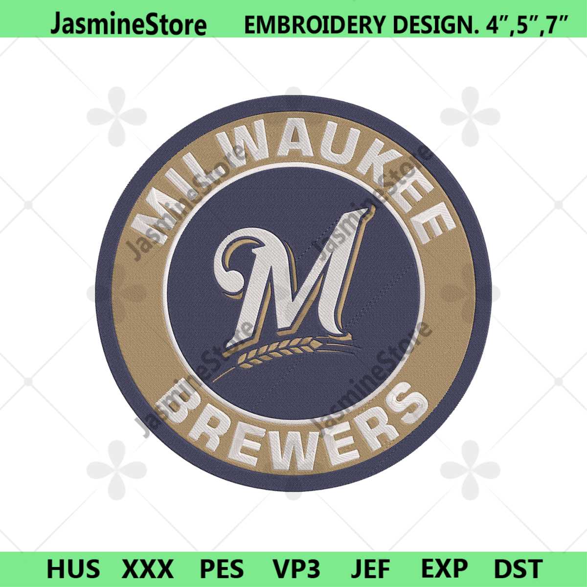 Milwaukee Brewers MLB Logo Embroidery Digital, Milwaukee Bre | Inspire ...