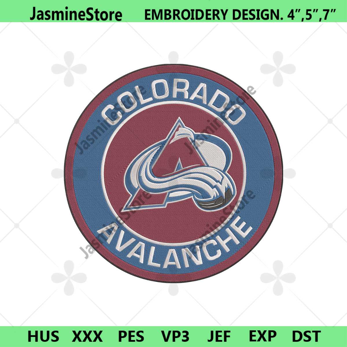 Colorado Avalanche Hockey Logo Embroidery Design, NHL Team L | Inspire ...