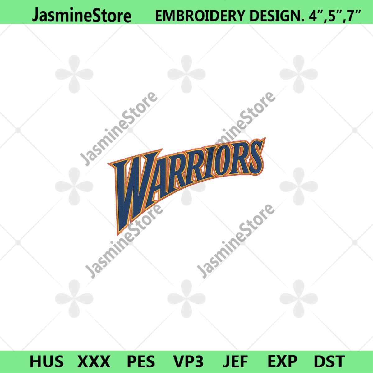 Golden State Warriors Wordmark Symbol Embroidery, Golden Sta | Inspire ...