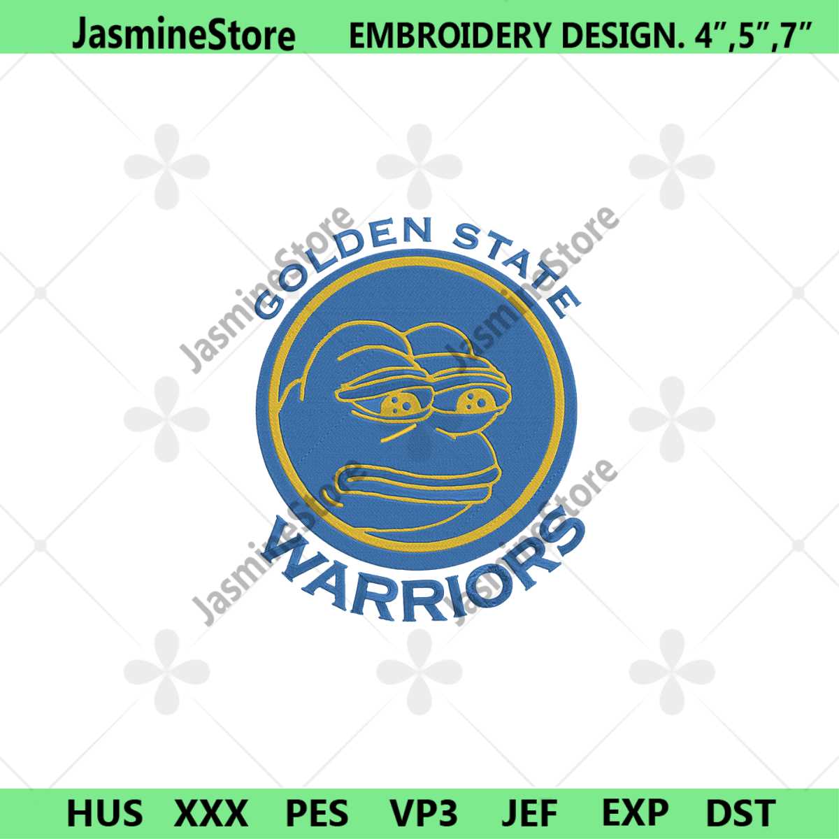 Golden State Warriors NBA Symbol Machine Embroidery Files, G | Inspire ...