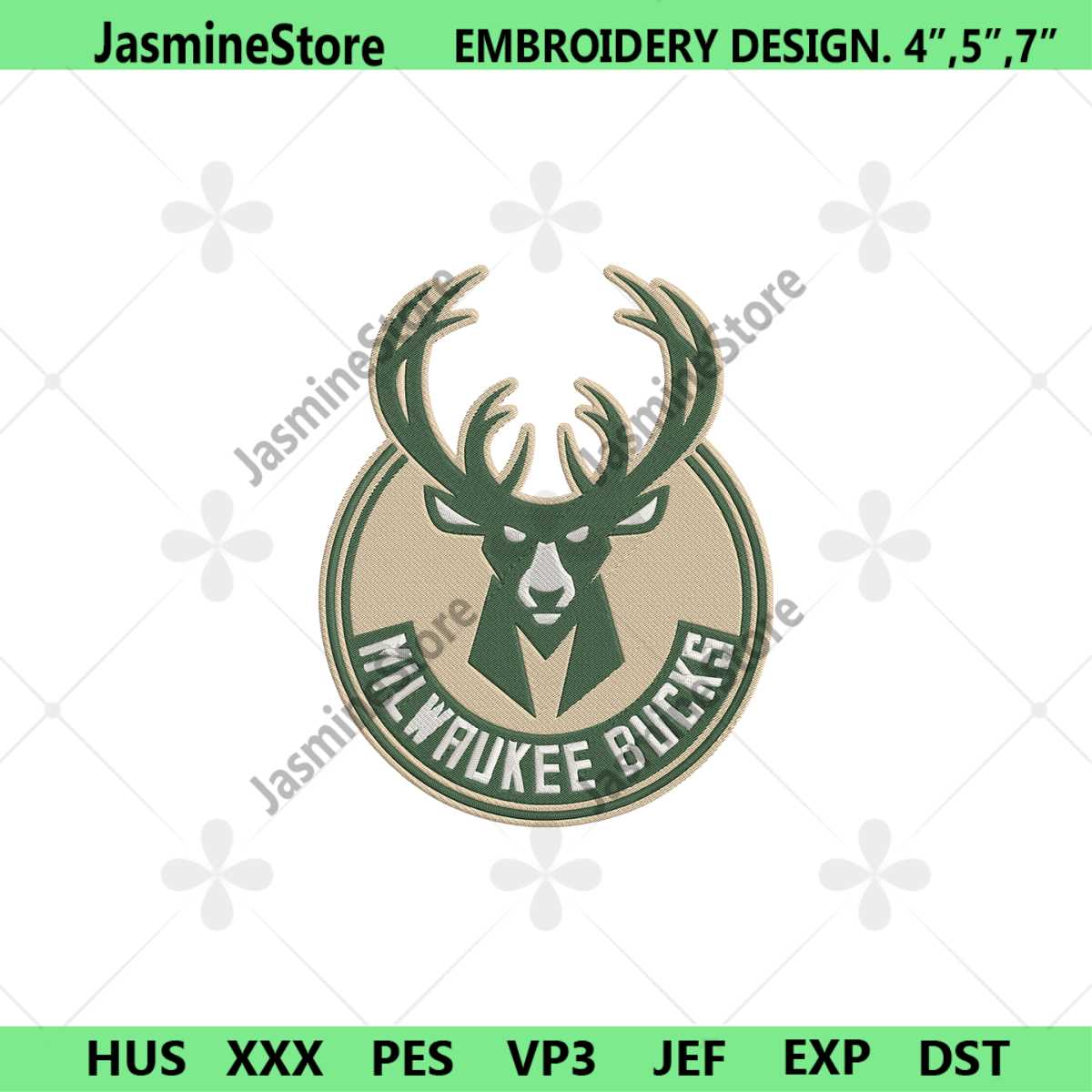 Milwaukee Bucks NBA Logo Embroidery Instant Download, Milwau | Inspire ...